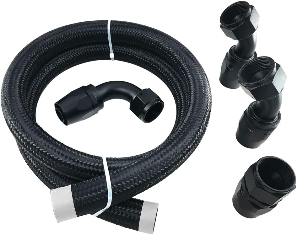 Amazon.com: Autofit 16AN line -16AN braided hose +Elbow 90 degree AN ...