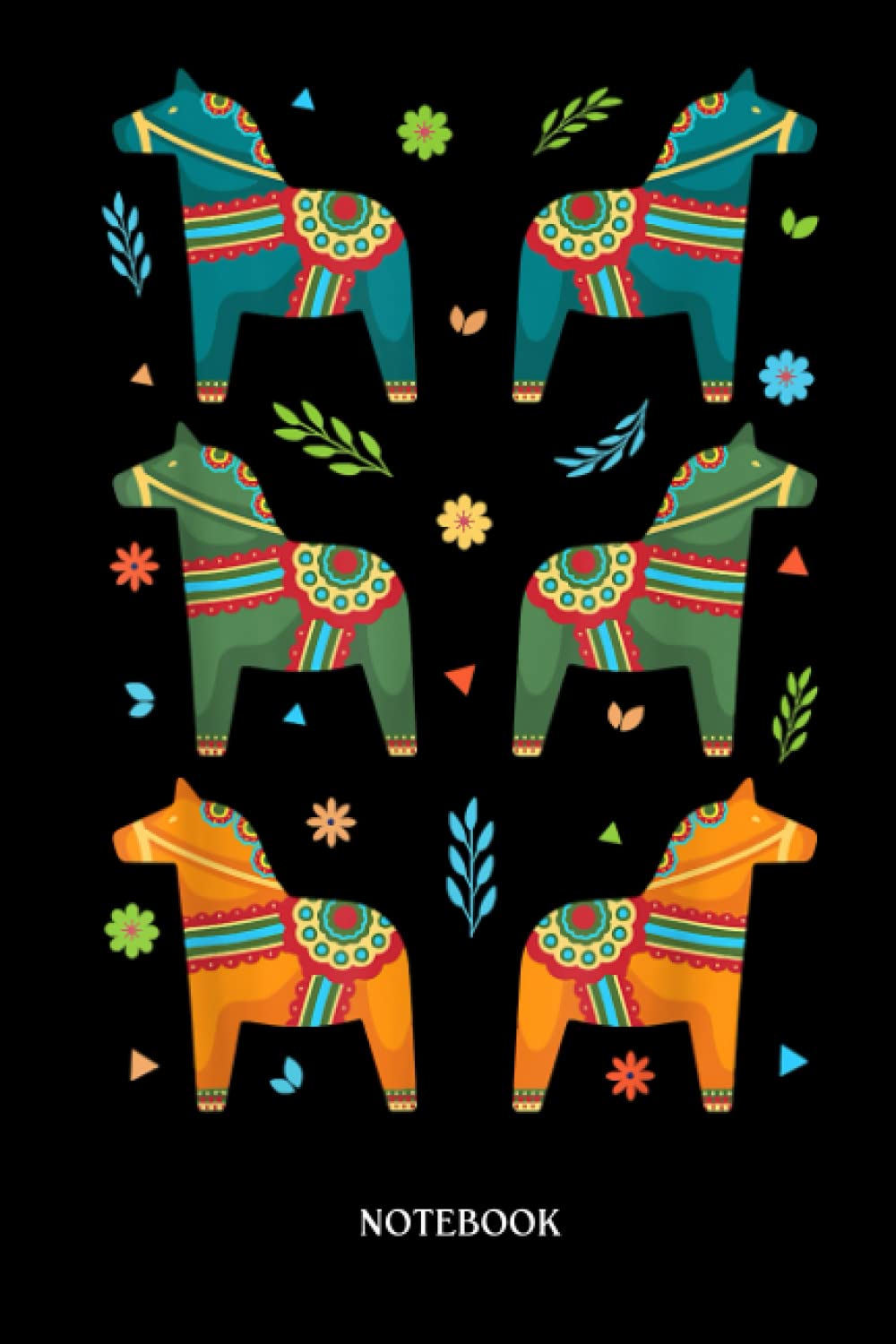 Horse Notebook: Sweden Swedish Flag Swede Scandinavian Dala Horse ...