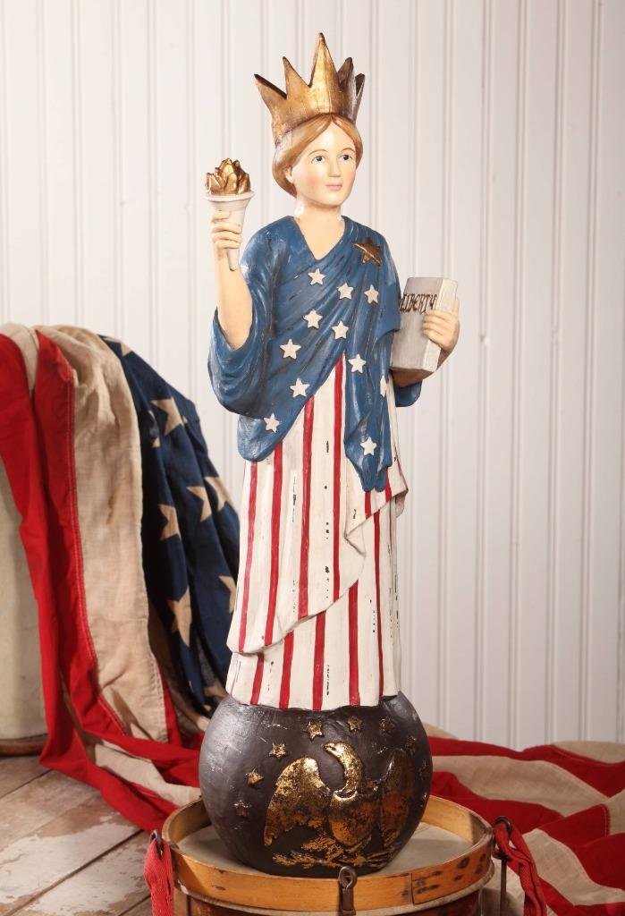 Buy Bethany Lowe Grand Old Collection Lady Liberty Figure Folk Art ...