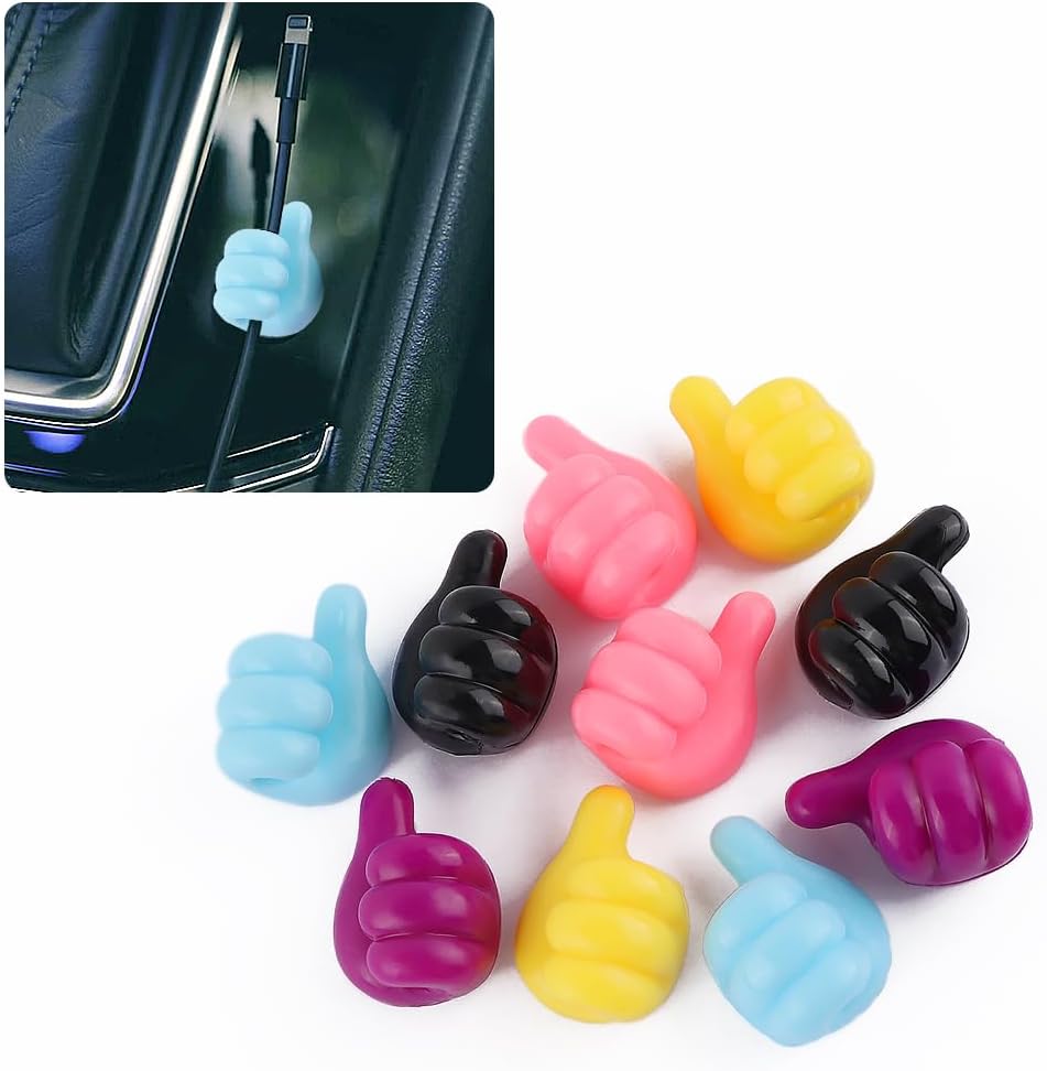 Amazon.com: 10PCS Mini Car Hooks,Creative Thumb Hooks Car Organizers ...