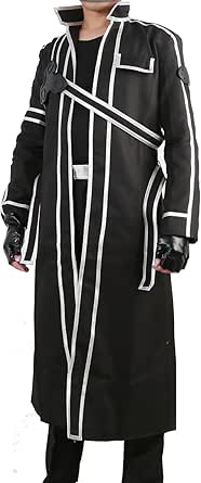 Amazon.com: SAO Kirito Cosplay Jacket Coat Costume Suit for Sword Art ...