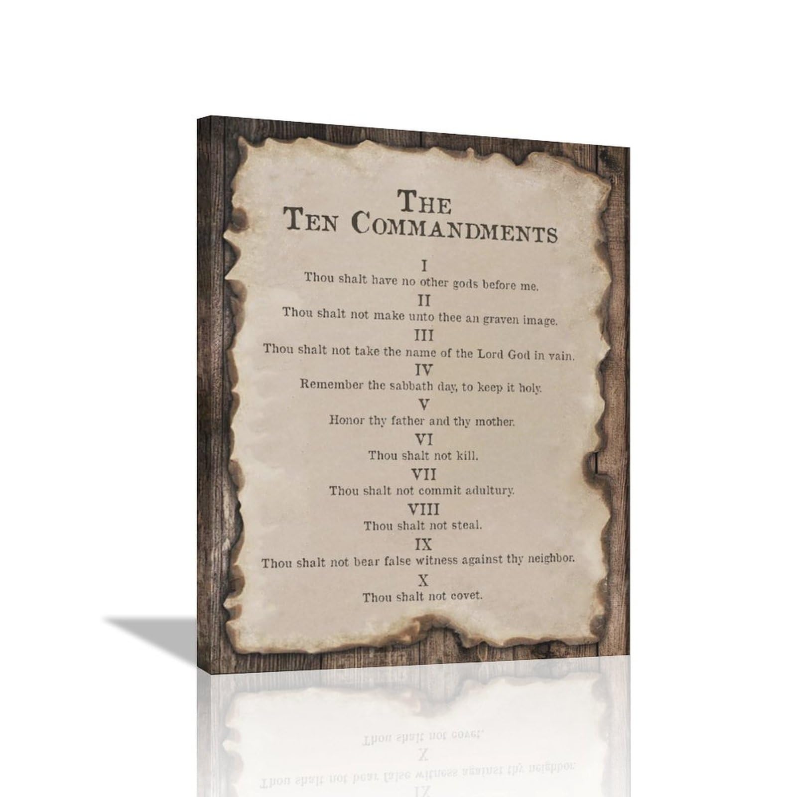 Amazon.com: Ten Commandments Wall Art 10 Commandments Pictures Wall ...