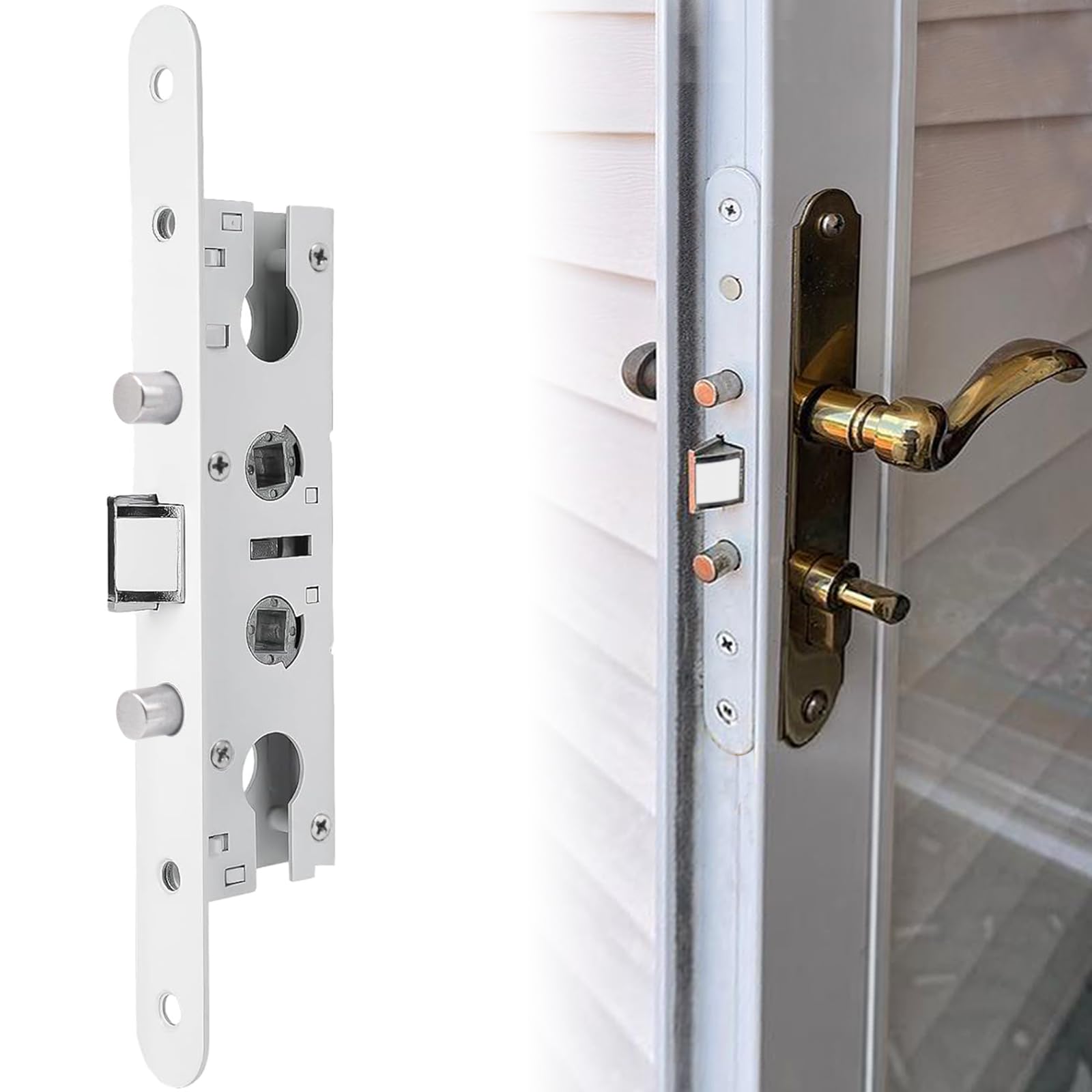 2 Point Bolt Mortise Lock Body Replacement Parts Fit Pella Storm Door ...