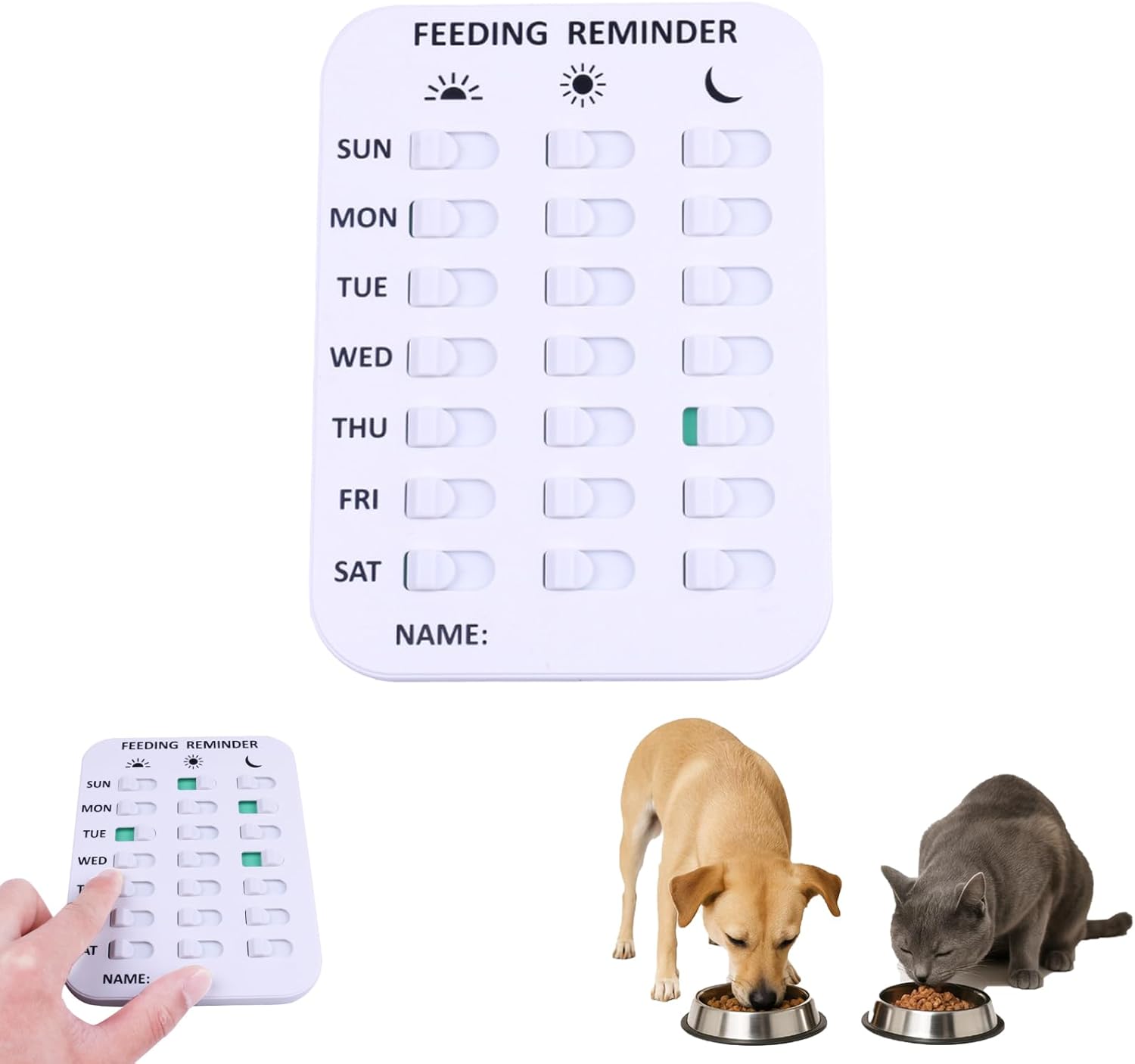 Amazon.com : Did You Feed The Cat Tracker, Magnetic Pet Feeding ...