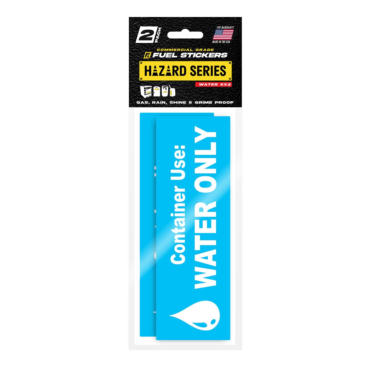 Amazon.com: Water Only Sticker - Warning Label Signage for Jugs ...