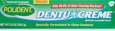 Amazon.com: Polident Dentu Creme Denture Toothpaste, 3.9 oz : Health ...