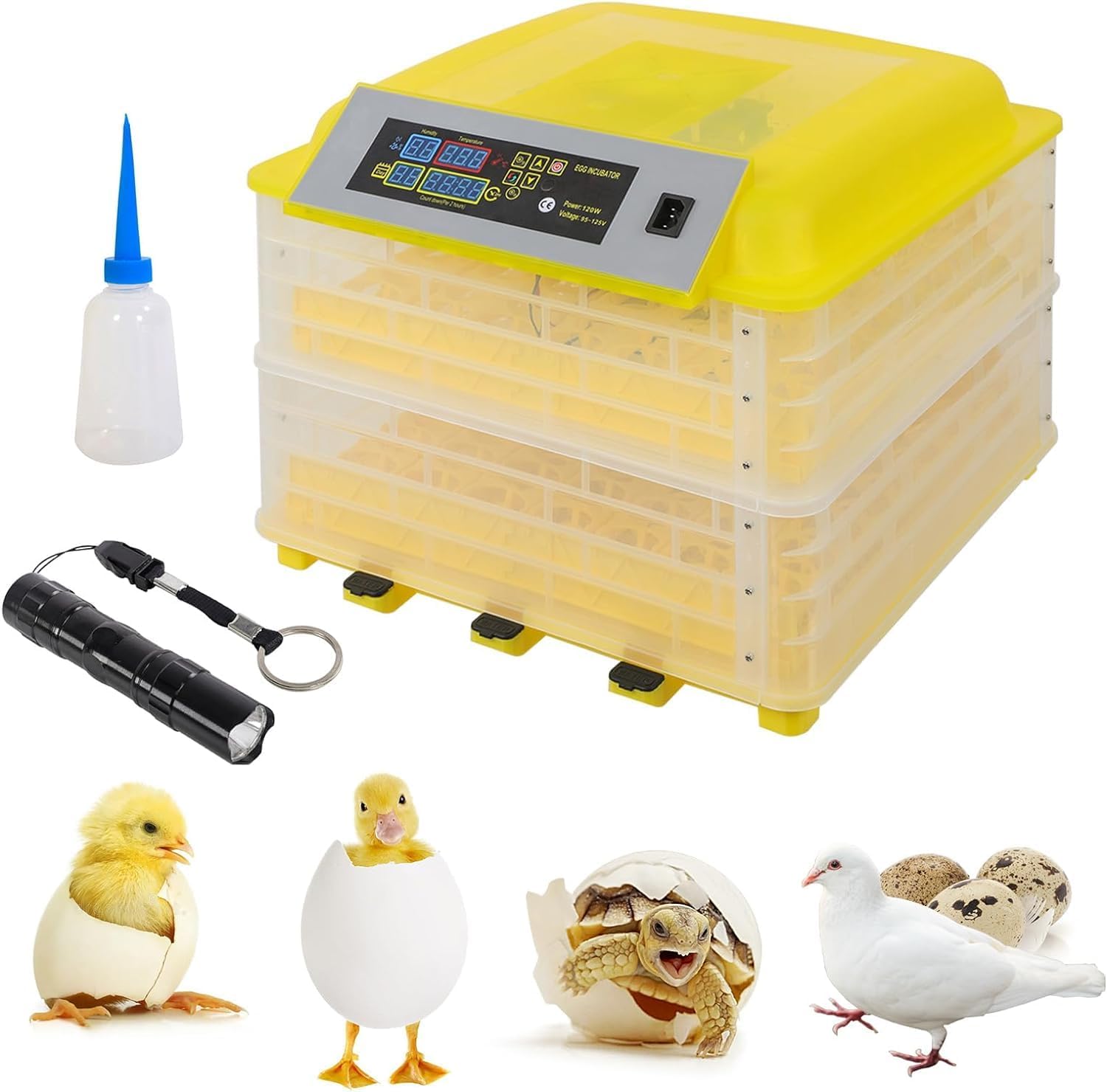 Amazon.com: Oifecsie 12-16 Incubators for Hatching Eggs, Egg Incubator with Egg Candler ...
