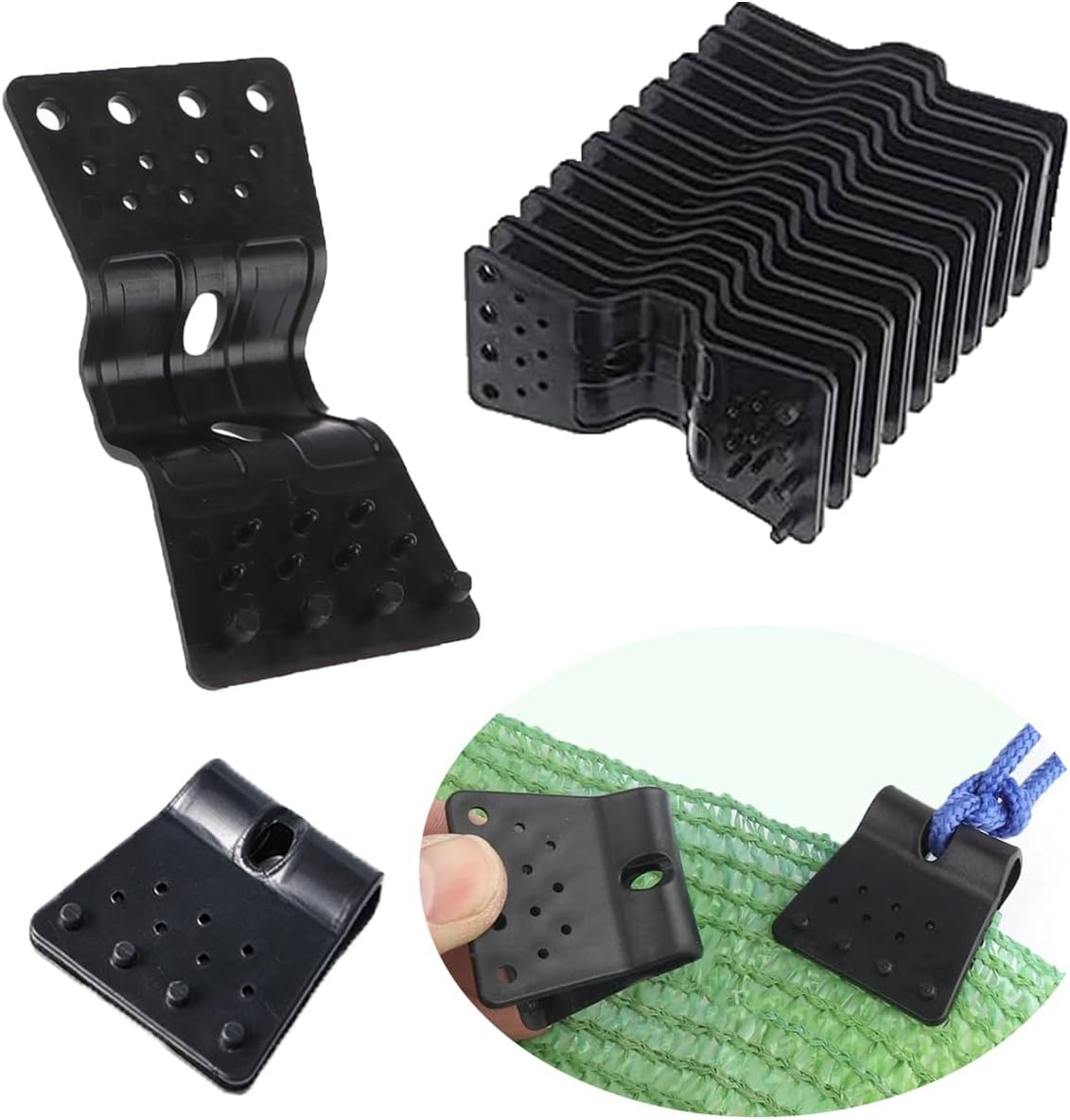 Amazon.com: Wopanxye Shade Cloth Heavy Duty Lock Grip, 30pcs Sun Shade ...