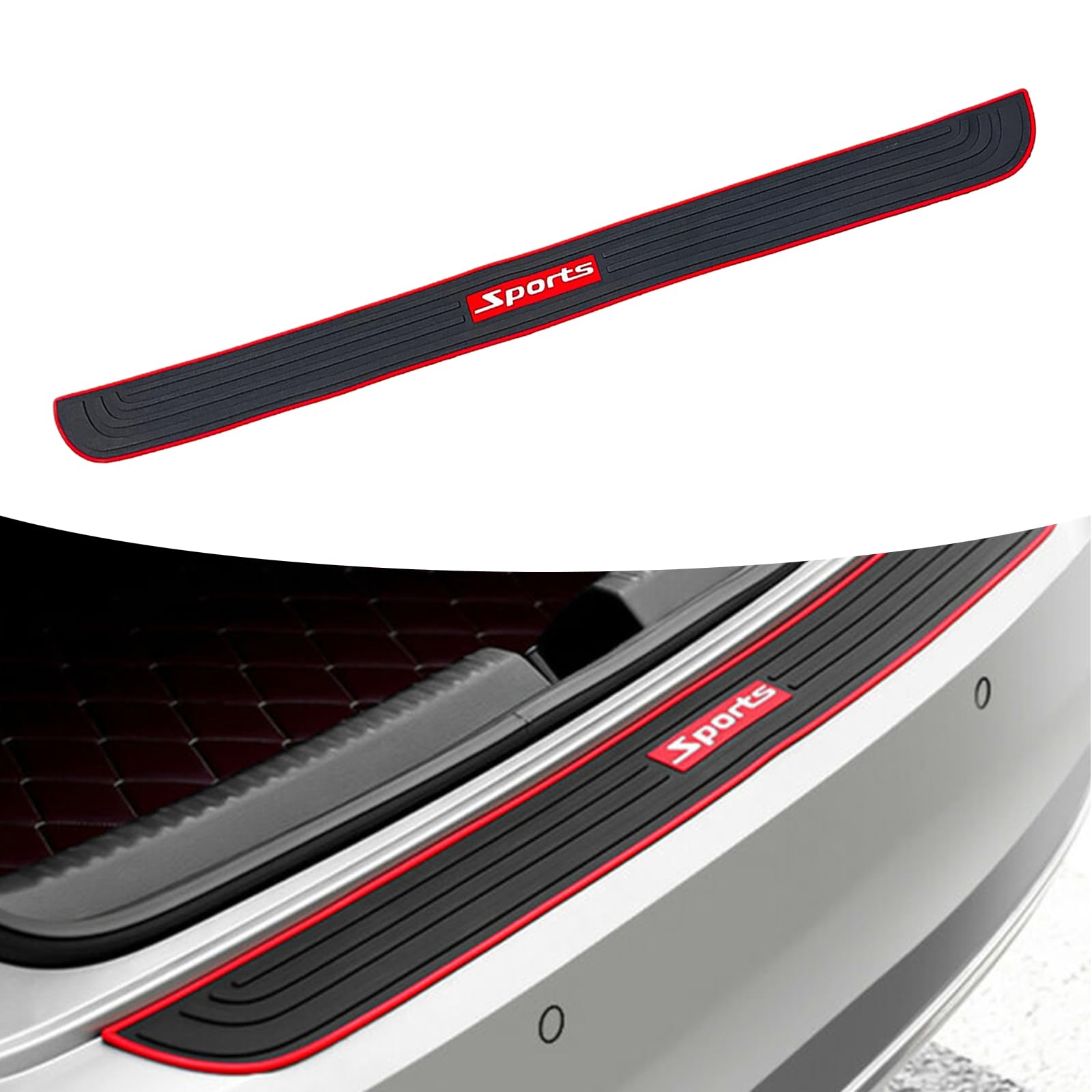 Amazon.com: cueclue 1 PC Rear Bumper Protector, Car Universal Door Sill ...