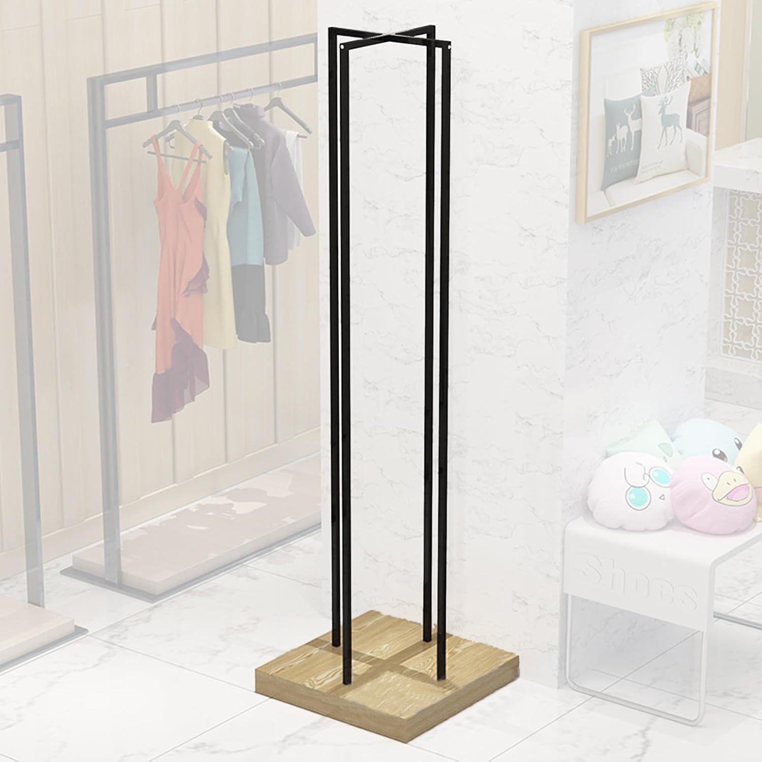 Amazon.com: Commercial Throw Pillow Display Stand, 79inch High Heavy ...