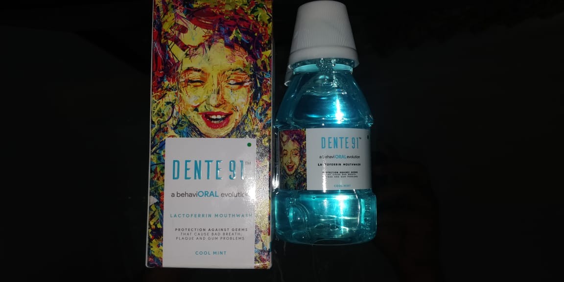 Buy DENTE91 Cool Mint Mouthwash| Pack Of 1 | Sugar-Free, Alcohol-Free ...