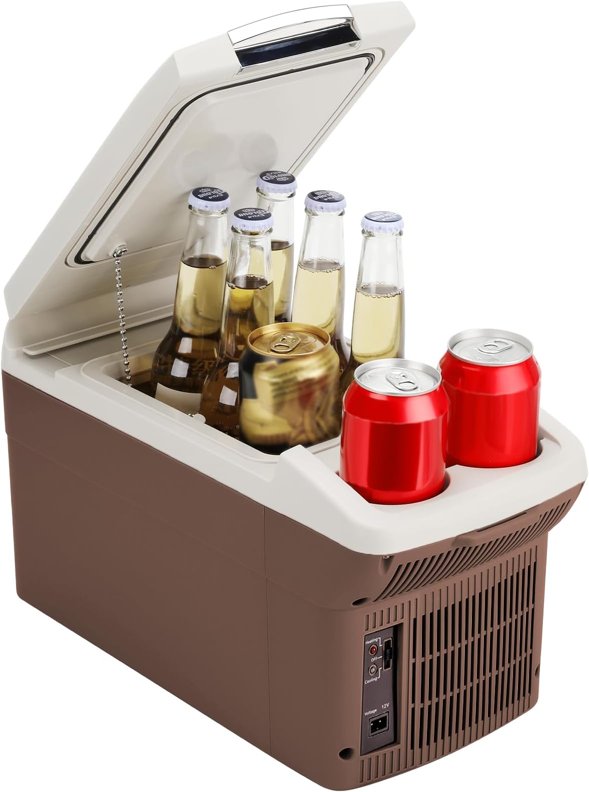 Amazon.com: ICEROVER 12V Car Refrigerator Cooler/Warmer 6 Quart (6L) 40 ...