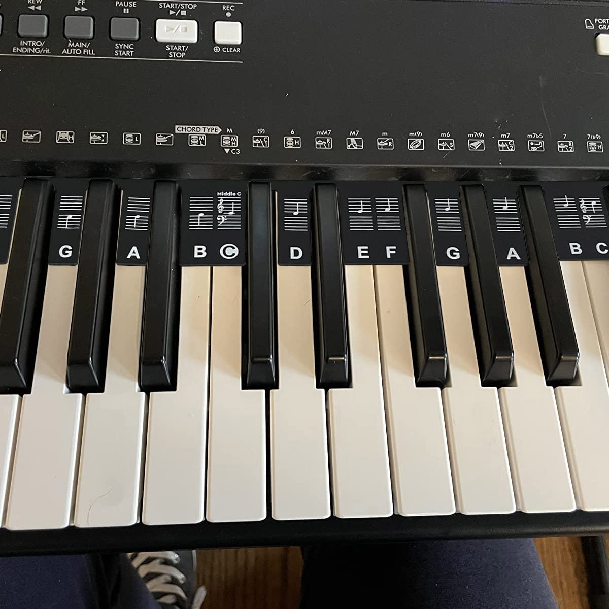Snapklik.com : Piano Keyboard Note Labels Piano Notes Guide For ...