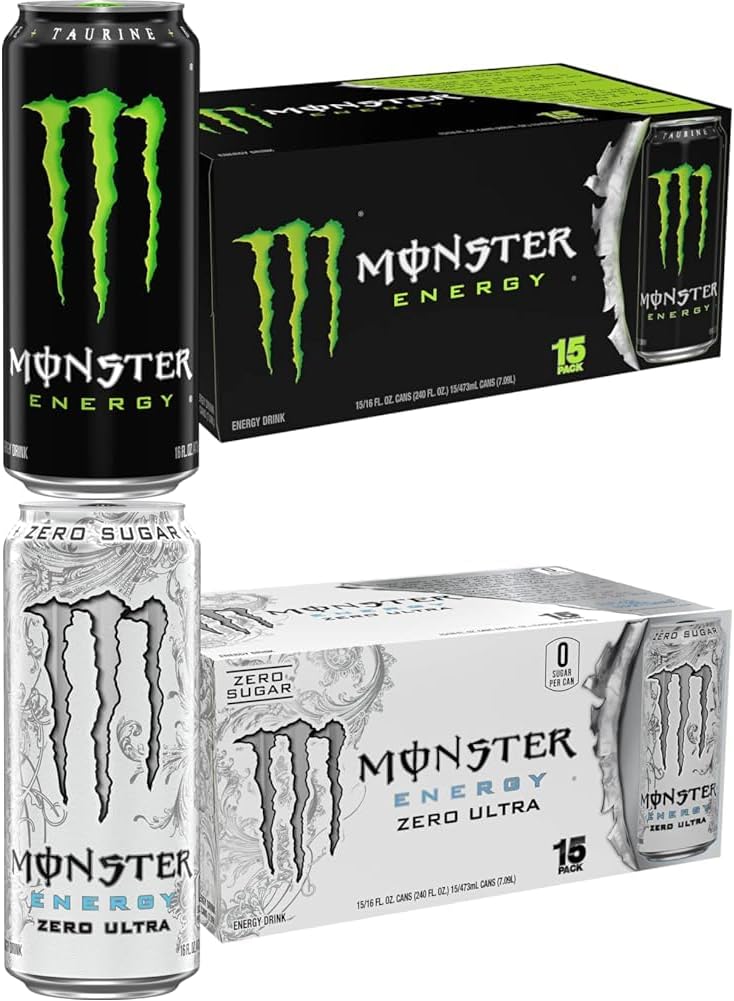 Amazon.com : Monster Energy Drink, Green, Original,16oz (Pack of 15 ...
