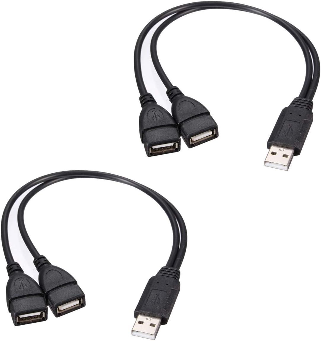 Amazon.com: Adaptermvp USB 2.0 Adapter, Dual USB Female Jack Y Splitter ...