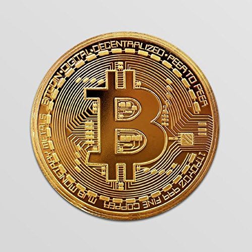 Amazon.com: Bitcoin Blockchain Cryptocurrency Gold Coin Vinyl Decal ...