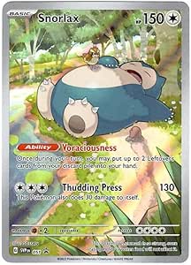 Pokemon- Snorlax SVP 051 - Pokemon 151 Black Star Promo - English - Full Art - Elite Trainer Box ...