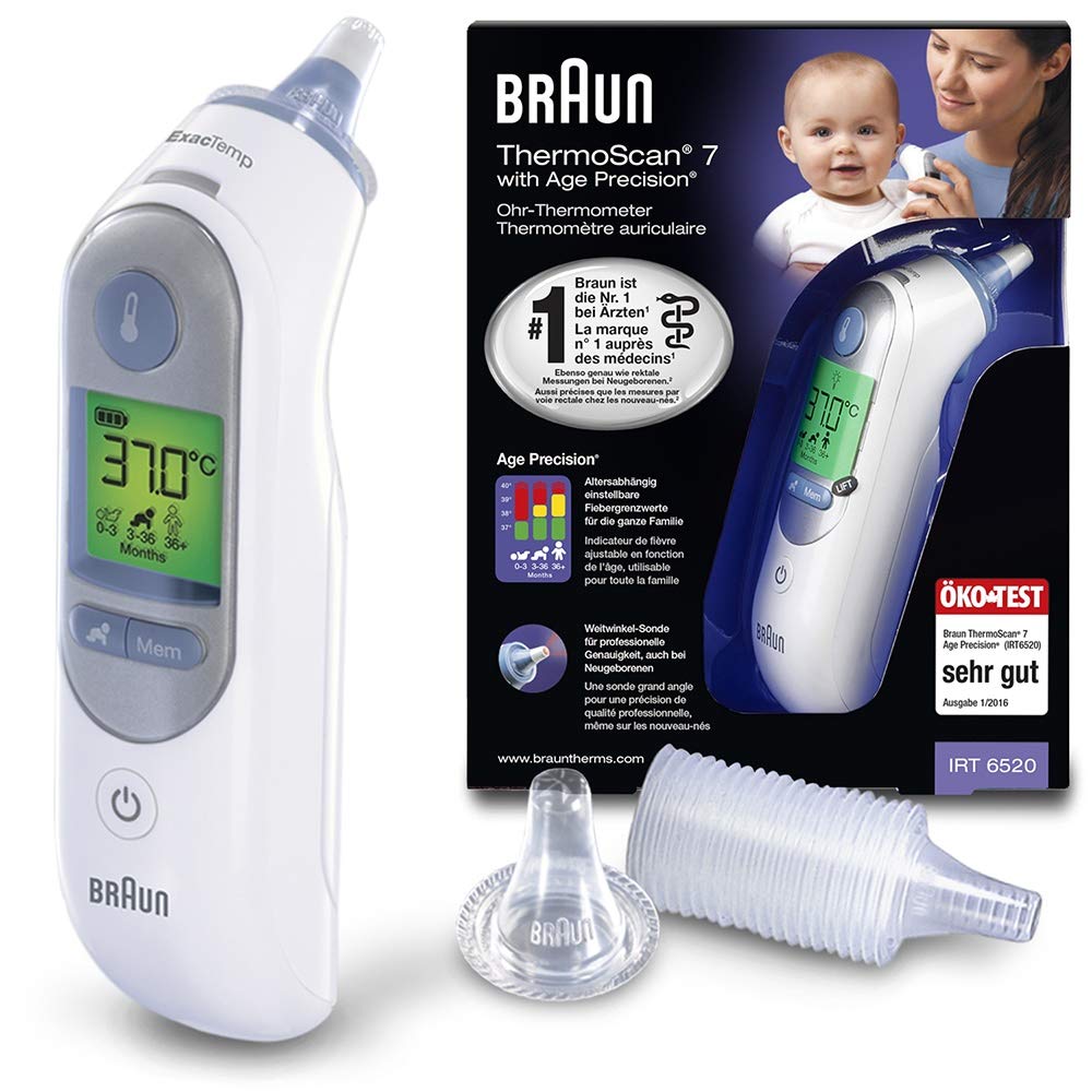 Braun ThermoScan 7 Ear Thermometer With Age Precision accurate