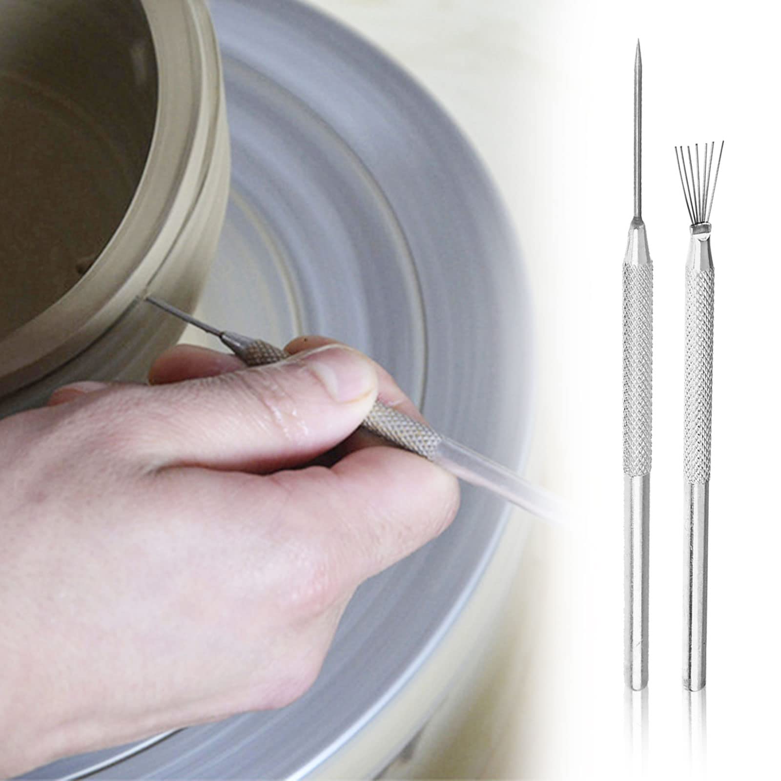 Snapklik.com : 15Pcs Clay Pottery Wire Cutter Set, Clay Needle ...