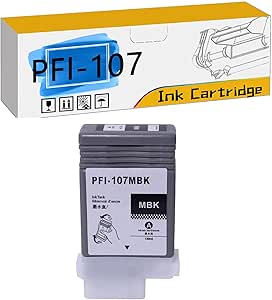 Amazon.com: LISTWA PFI-107 PFI107 130ML Ink Cartridges Compatible for Canon IPF770 IPF780 IPF670 ...