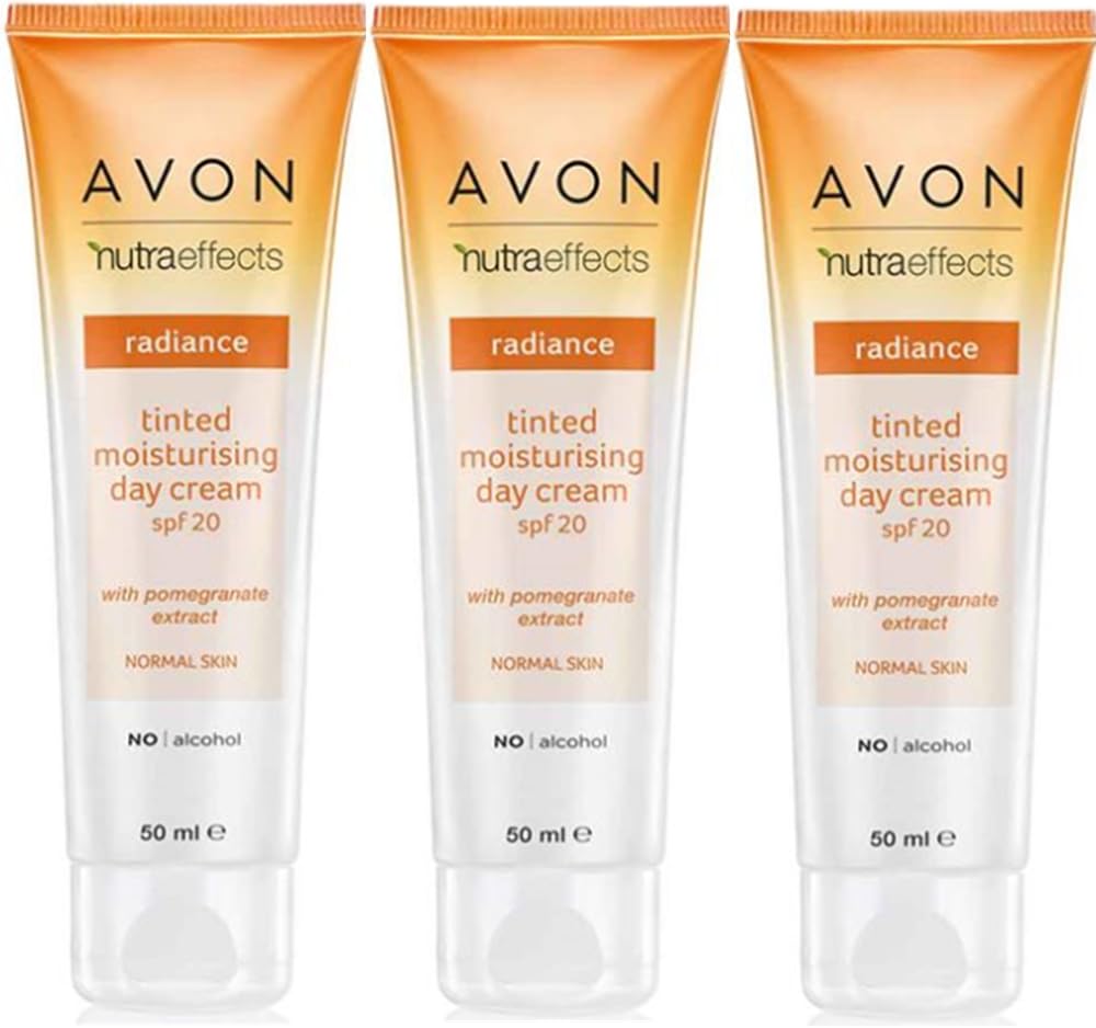 Pack of 3 Avon Nutraeffects Radiance Tinted Facial Day Moisturising ...