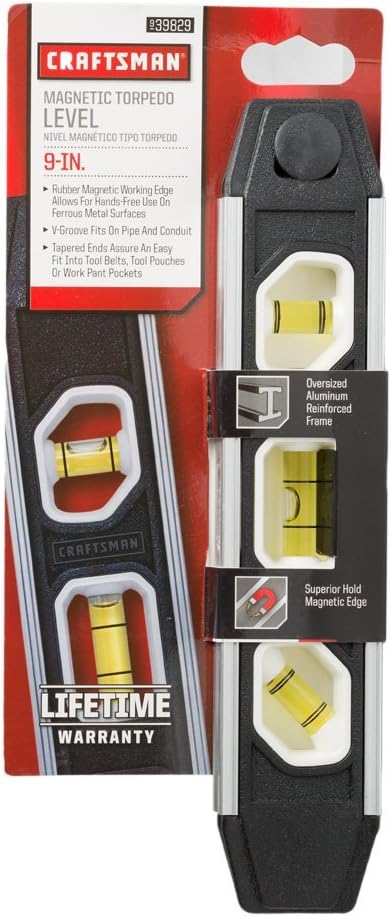 Amazon.com: Craftsman Magnetic Torpedo Level 9in, 39829