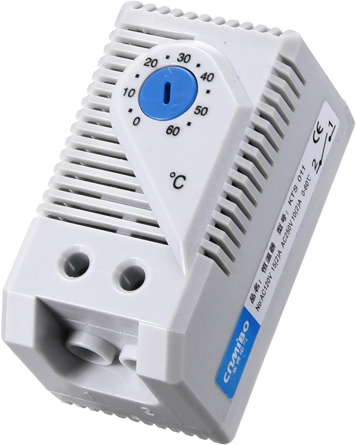 sourcing map Mechanical Thermostat, KTS011 0-60°C Adjustable Compact ...