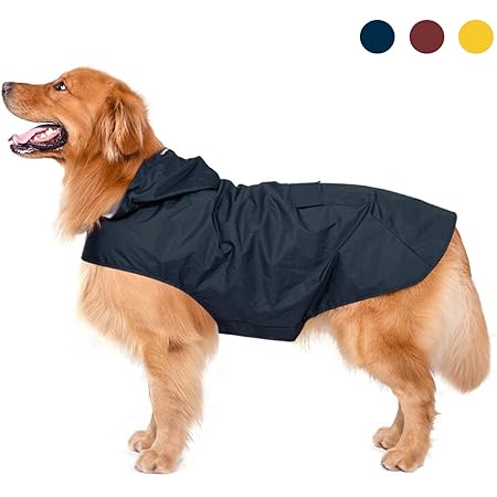 Idepet 2-in-1 Dog Waterproof Jacket Raincoat,Pet Lightweight Jumpsuit ...
