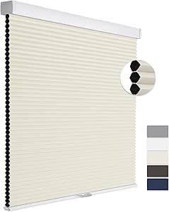 Amazon.com: Boolegon Cordless Cellular Shades Blackout Waterproof ...