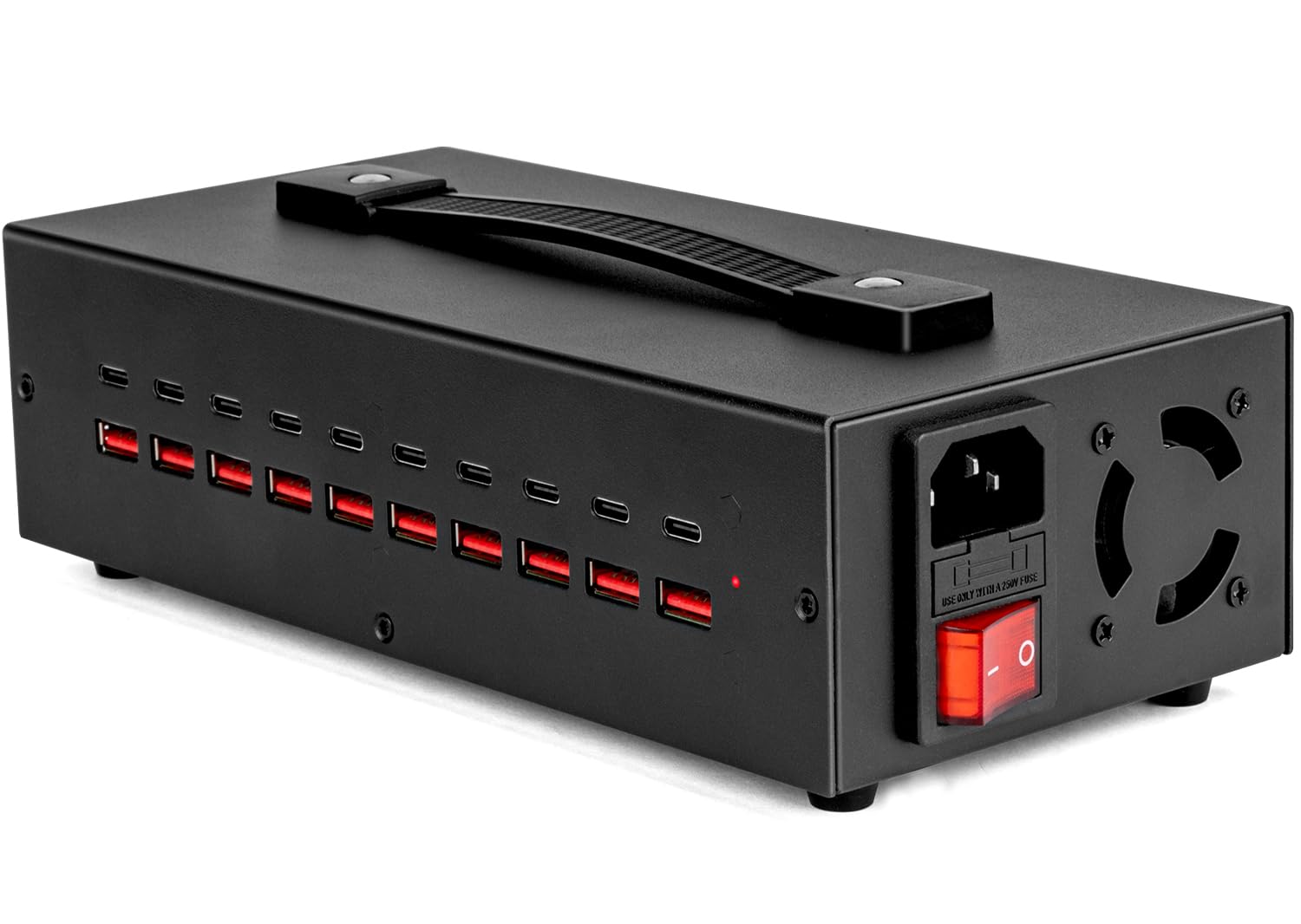 Amazon.com: Portable USB~C Charger Block, 200W(20A) 20 Port (10 USB A ...