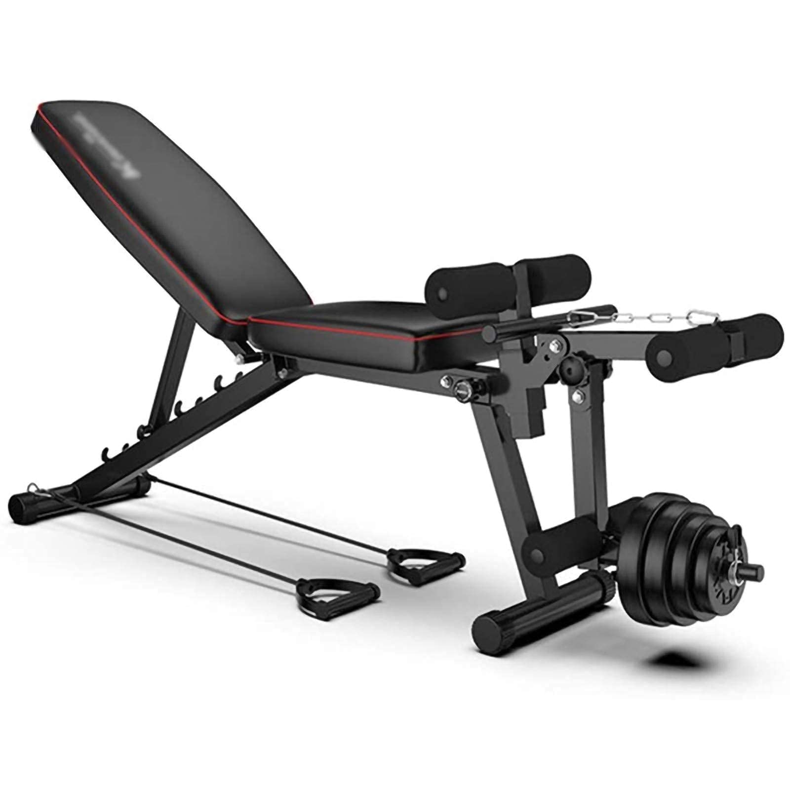 Buy HJRBM Workout Bench Olympic Workout Bench Press,Adjustable Weight ...