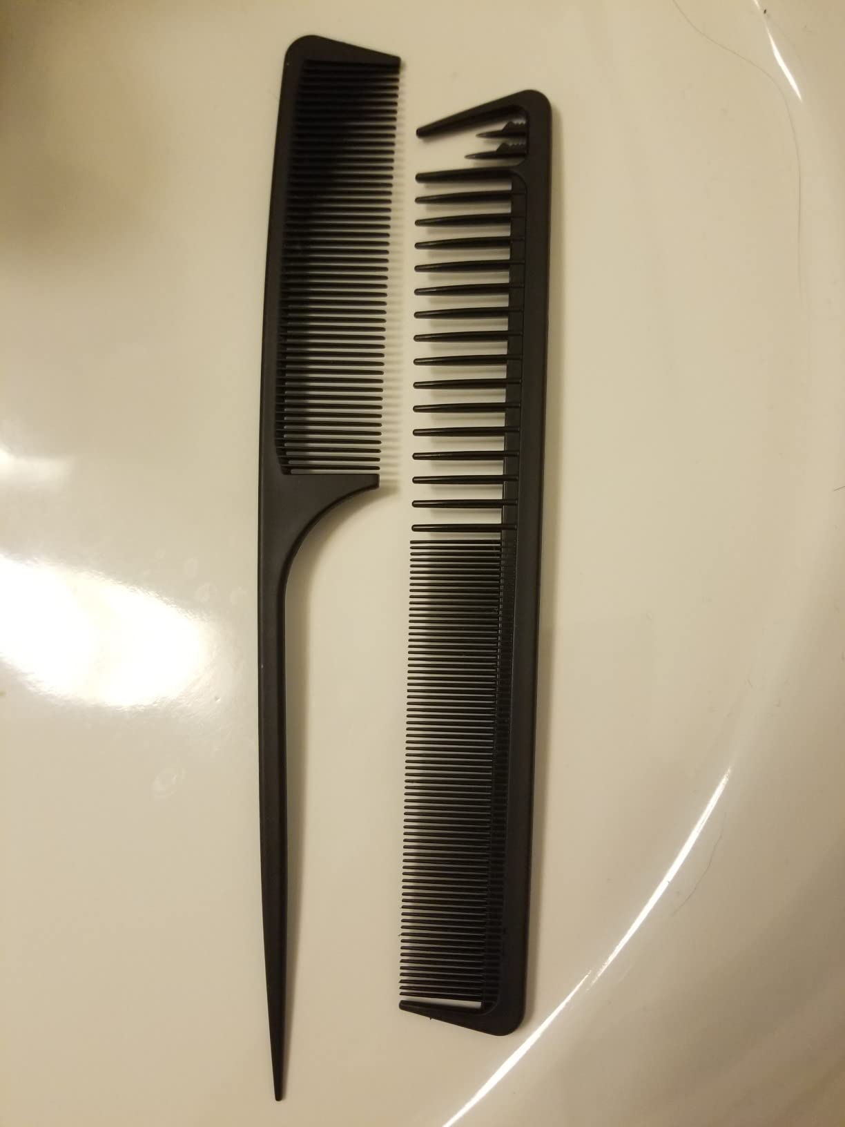 Carbon Fiber Cutting Comb, Professional 8.3” Hair Dressing Comb, Anti ...