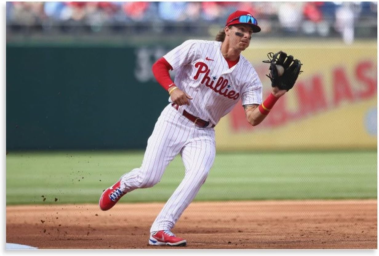 Amazon.com: LISHINE Baseball Player Bryson Stott Canvas Art Poster and ...