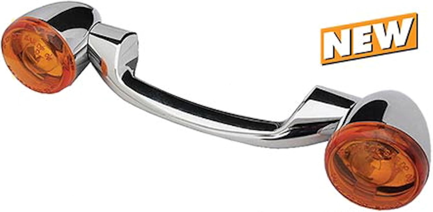 Amazon.com: Revox Chrome Rear Turn Signal Bullet Light Bar Kit Harley ...