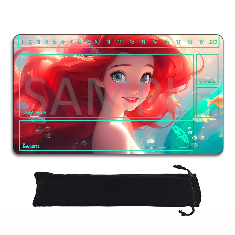Amazon.com: Lorcana Playmats Compatible TCG 24x14 Inches Gaming Mat ...