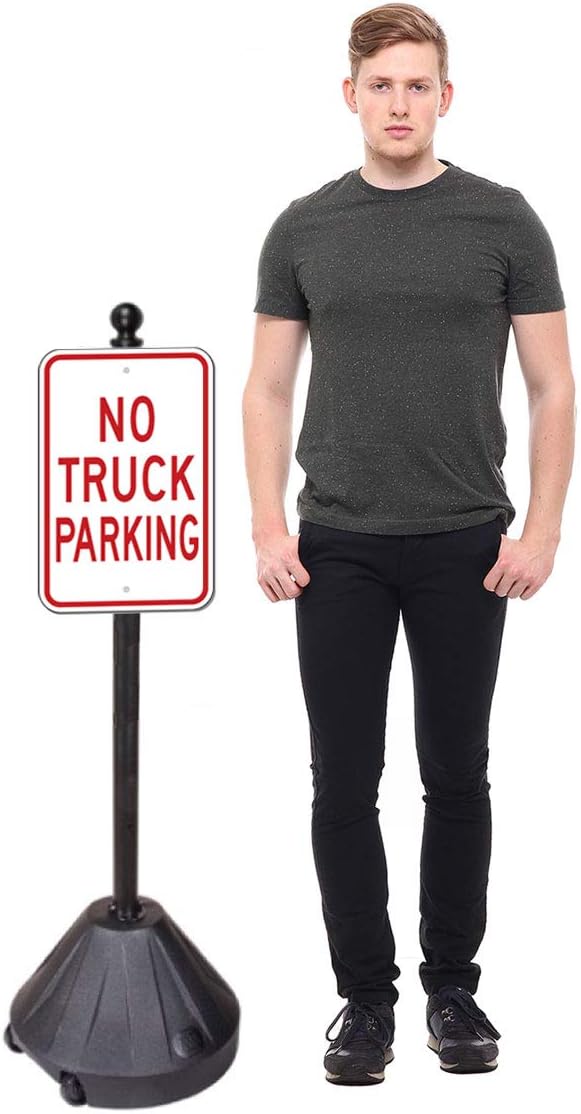 Amazon.com : Mstge Portable Sign Post and Base Kit, 5 ft Heavy Duty ...