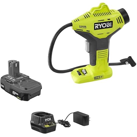 Amazon.com: Ryobi P737D 18-Volt ONE+ Cordless High Pressure Inflator ...