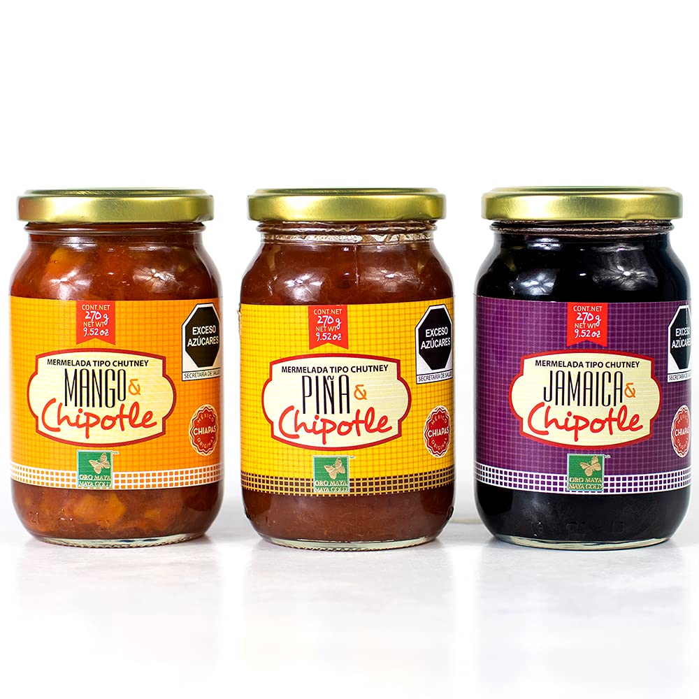 Mermeladas Gourmet con Chipotle Oro Maya 270g. (Mango con Chipotle ...