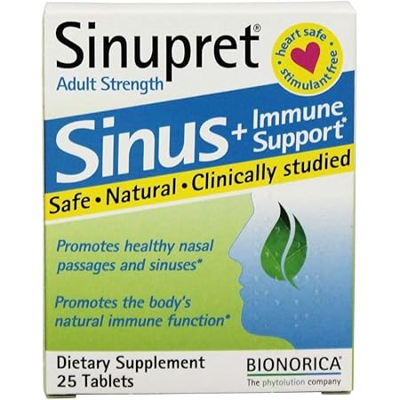 Amazon.com: Sinupret Adult Strength Sinus + Immune Support All Natural ...