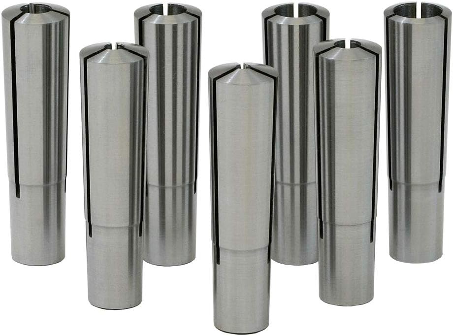 Amazon.com: 3 Morse Taper (MT3) Collet Set - 7 Piece - Sizes 1/8", 3/16 ...