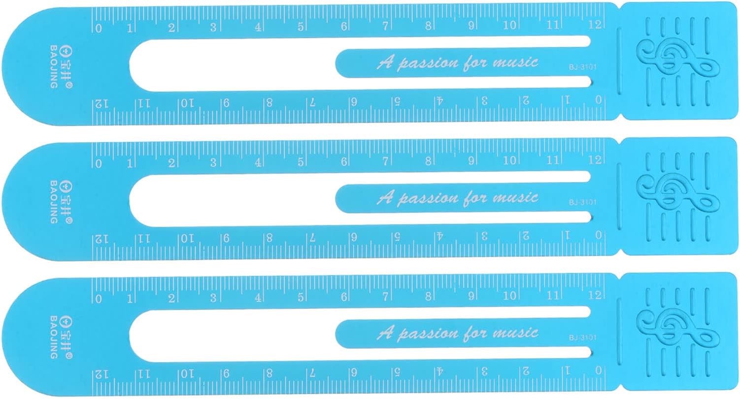 Amazon.com : HARFINGTON 3pcs Straight Ruler 12cm Metric Aluminum Alloy ...