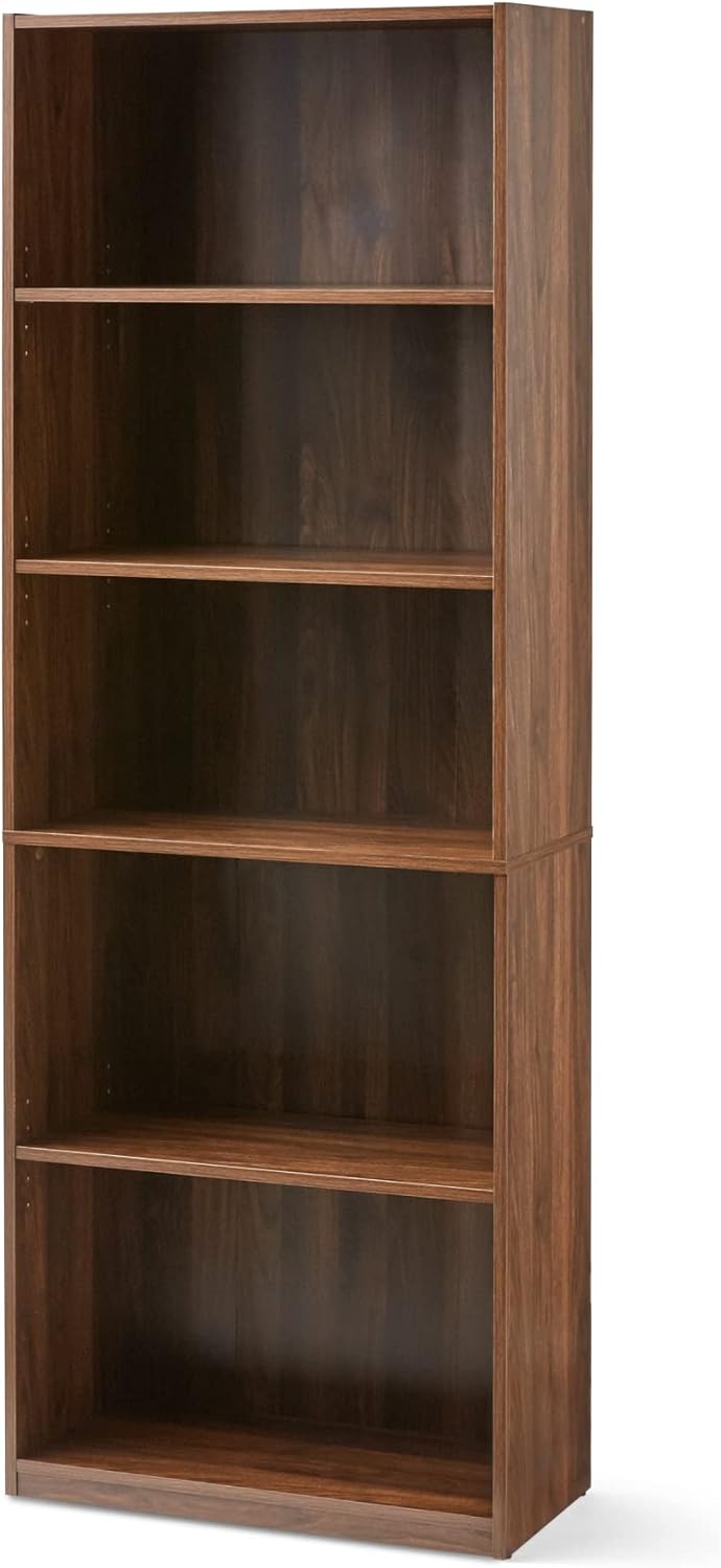 Amazon.com: APLAM 71" 5-Shelf Bookcase with Adjustable Shelves, (Color ...