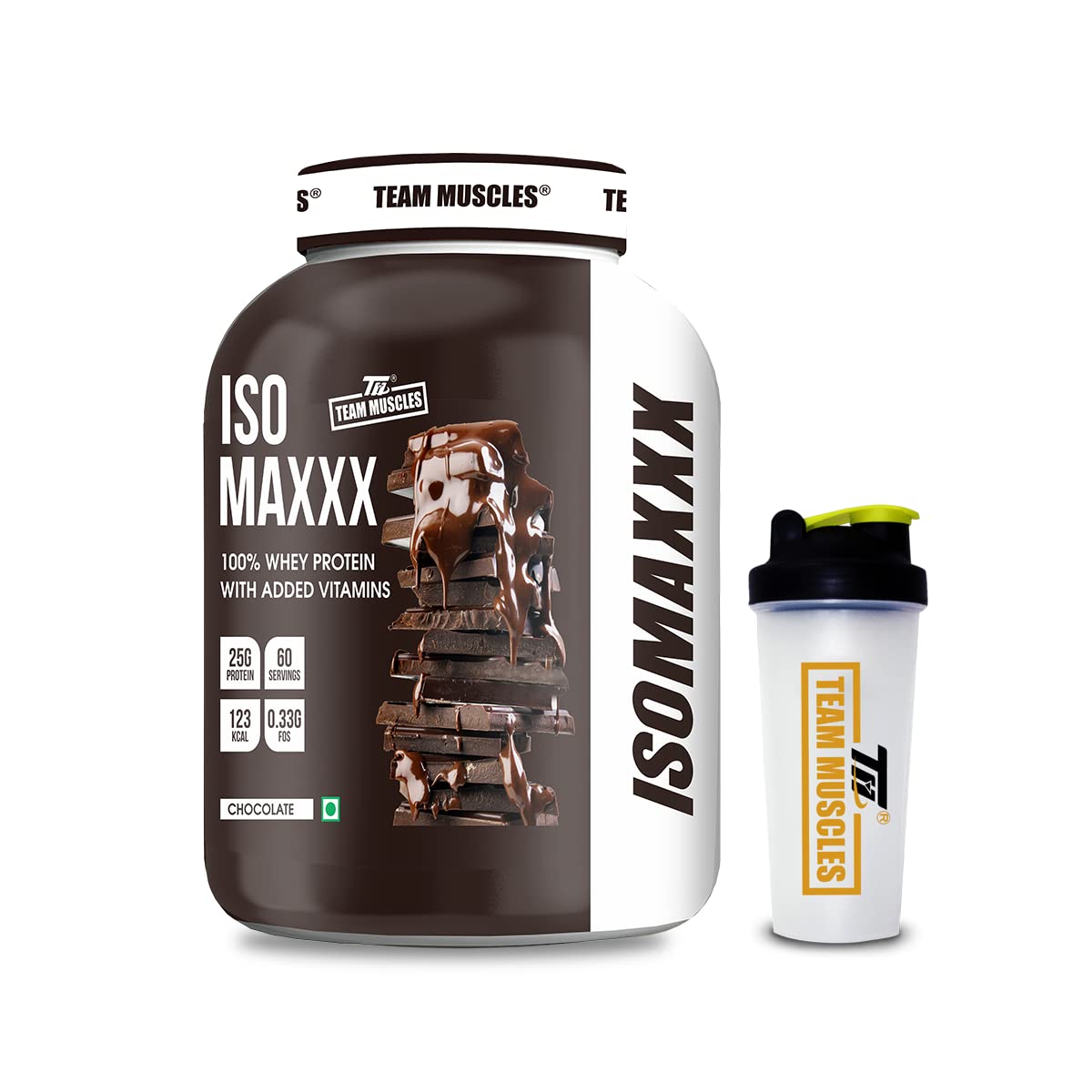 Team Muscles ISO MAXX Protein -2 kg (Chocolate) With Shaker | ISO ...