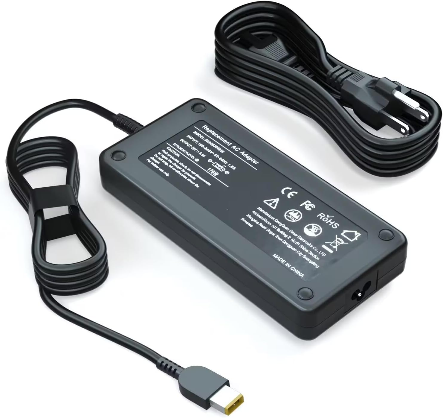 Amazon.com: New Genuine Slim Design Lenovo 20V 8.5A 170W AC Adapter For ...