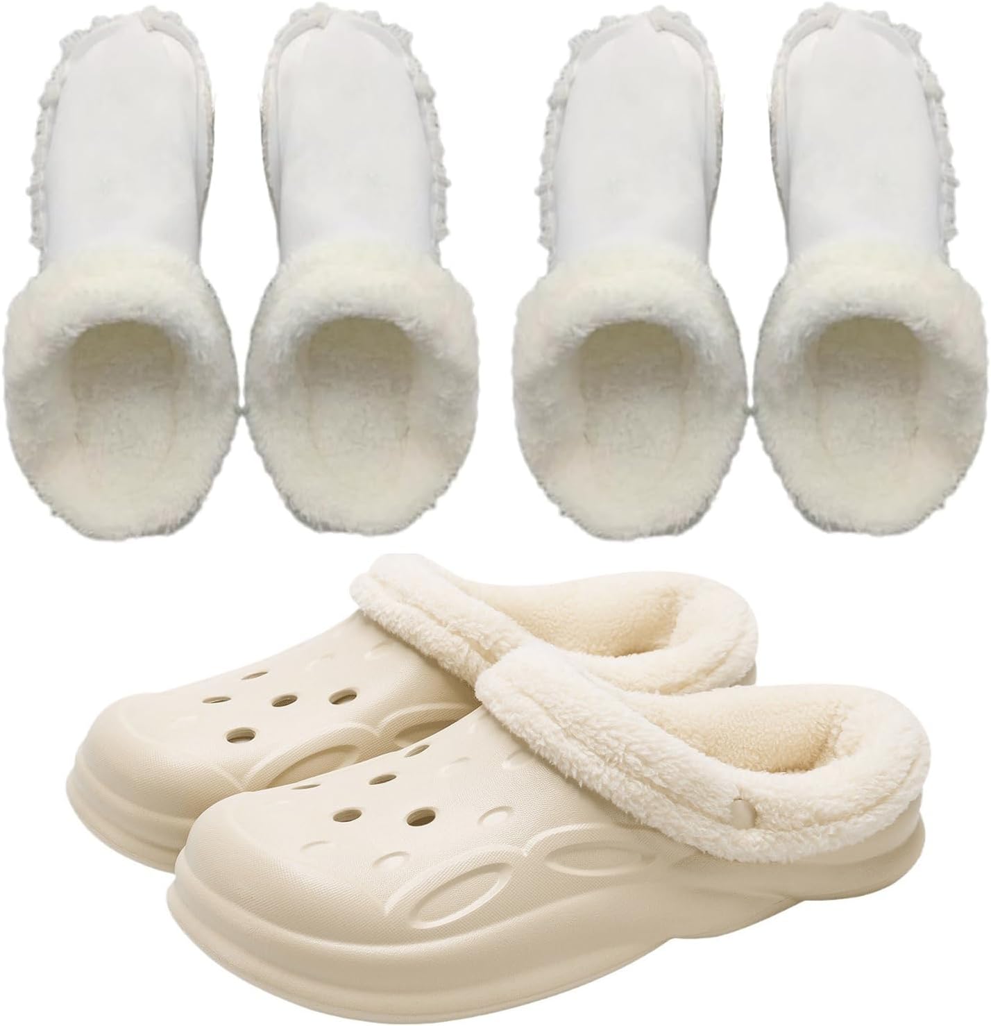 Amazon.com: Winter Replacement Fur Insoles, Warm Insoles 2 Pairs ...