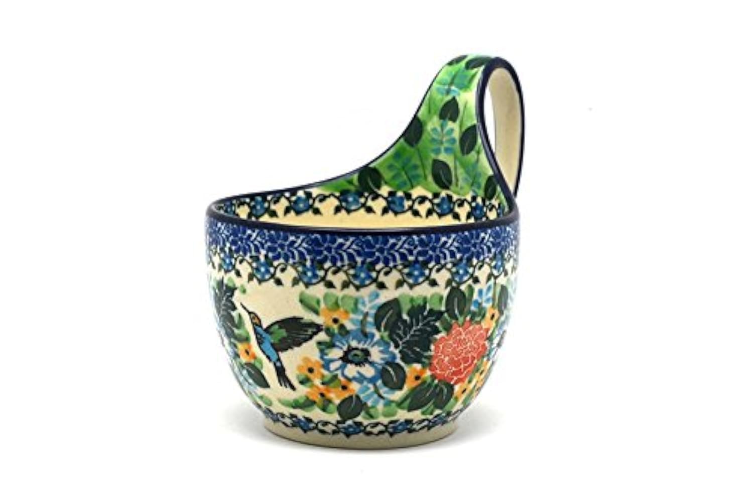 Amazon.com: Polish Pottery Loop Handle Bowl - Unikat Signature U3271 ...