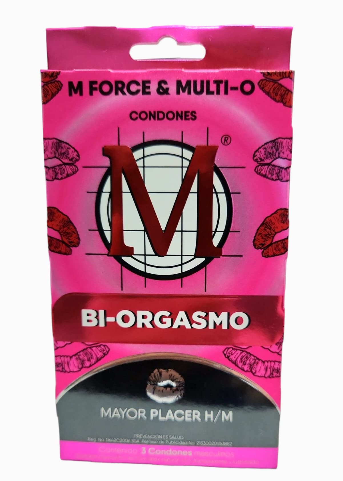 M Force Condones masculinos de hule látex natural, Con M Force y MultiO ...