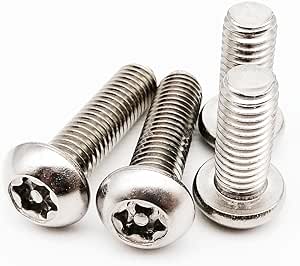 10/50pcs M2.5 M3 M4 M5 M6 M8 A2-70 304 Stainless Steel Six Lobe Torx Button Round Head with Pin ...