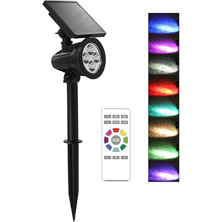 Suneng Power Solar Spot Lights Outdoor Color Change Remote Control ...