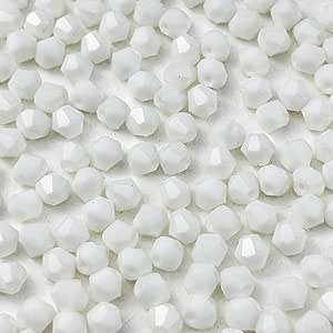 Amazon.com: YUEXIGO 400pcs 4mm Bicone Glass Crystal Beads for Jewelry ...